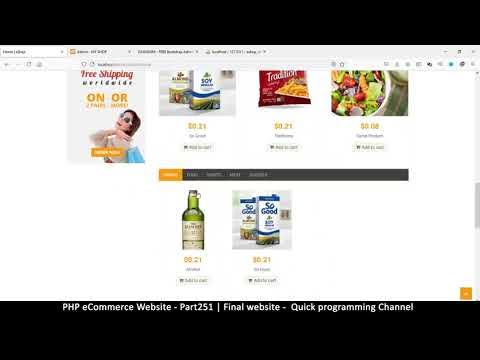 #251 PHP Ecommerce website development | Final website | MVC OOP - Quick programming - YouTube