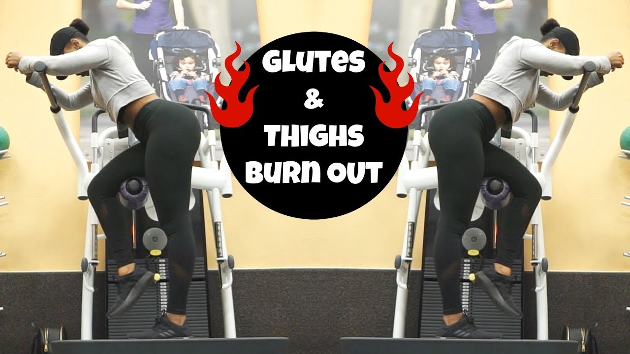Glutes & Thighs Gym Workout Using Machines Only - YouTube