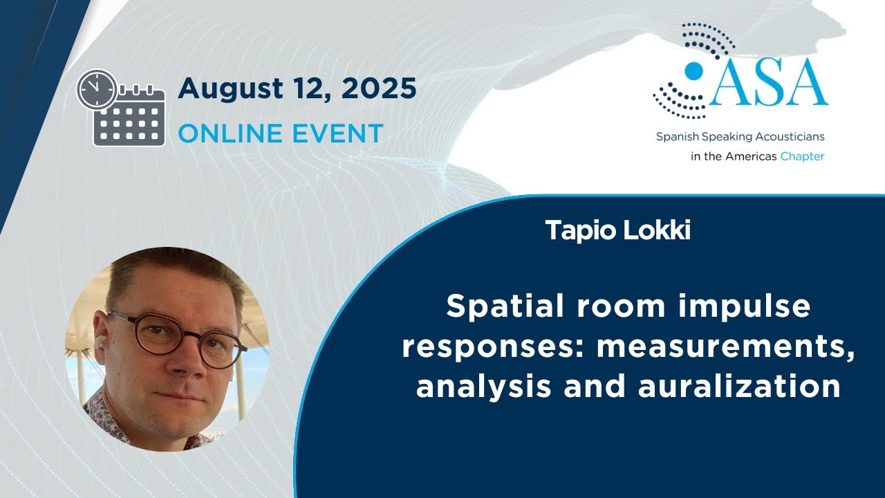 Spatial room impulse responses - measurements, analysis and convolution - Tapio Lokki - YouTube