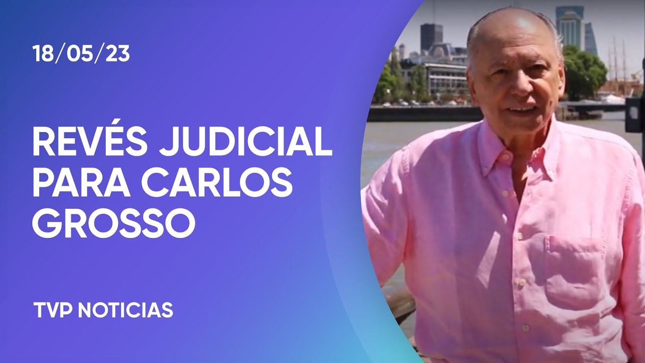 Carlos Grosso: revés en una causa que lleva treinta años - YouTube