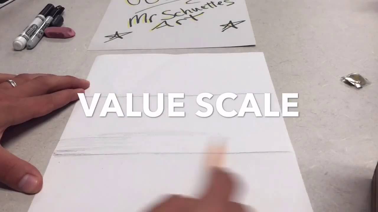 How to do a Value Scale !! TIME LAPSE !! - how to color crayon pencil ...