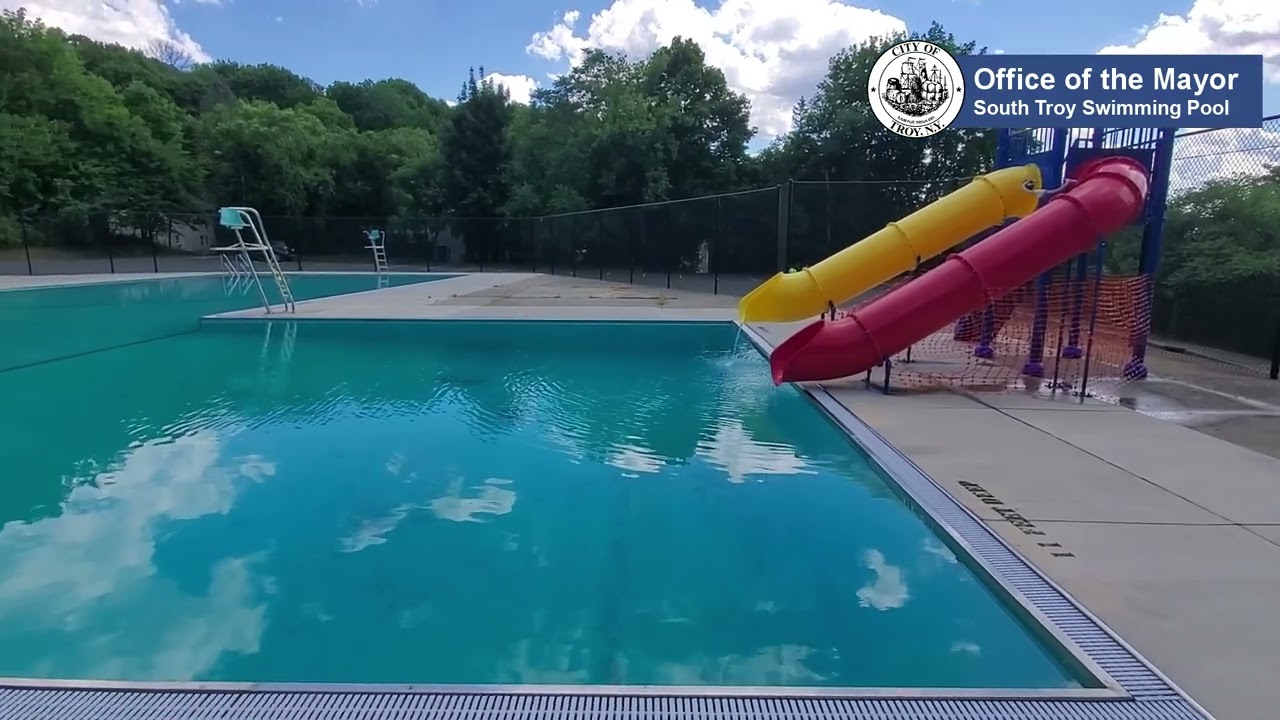 Preparations Underway at the South Troy Swimming Pool - YouTube