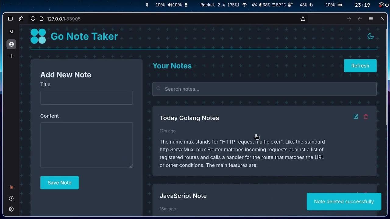 🎉 Just started learning Golang and built my first backend project — a ...