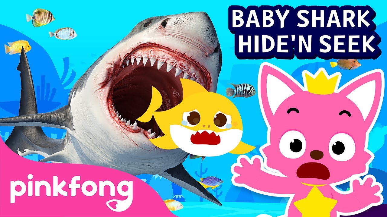 Hide and seek with the Shark family 🦈 (Scary ver.) | Baby Shark Story ...