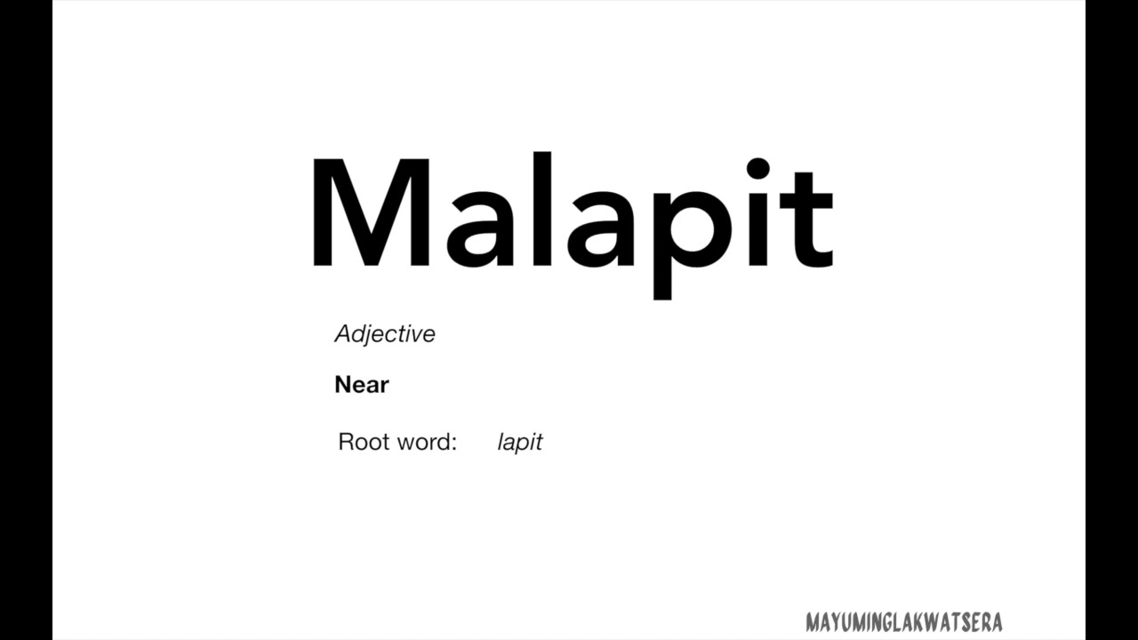 Tagalog of Near - YouTube