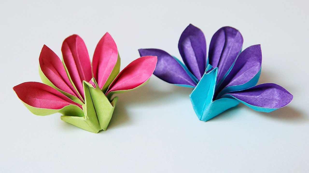 🦚 Origami Peacock 🦚 How to fold a Peacock • Con công • Paon - YouTube