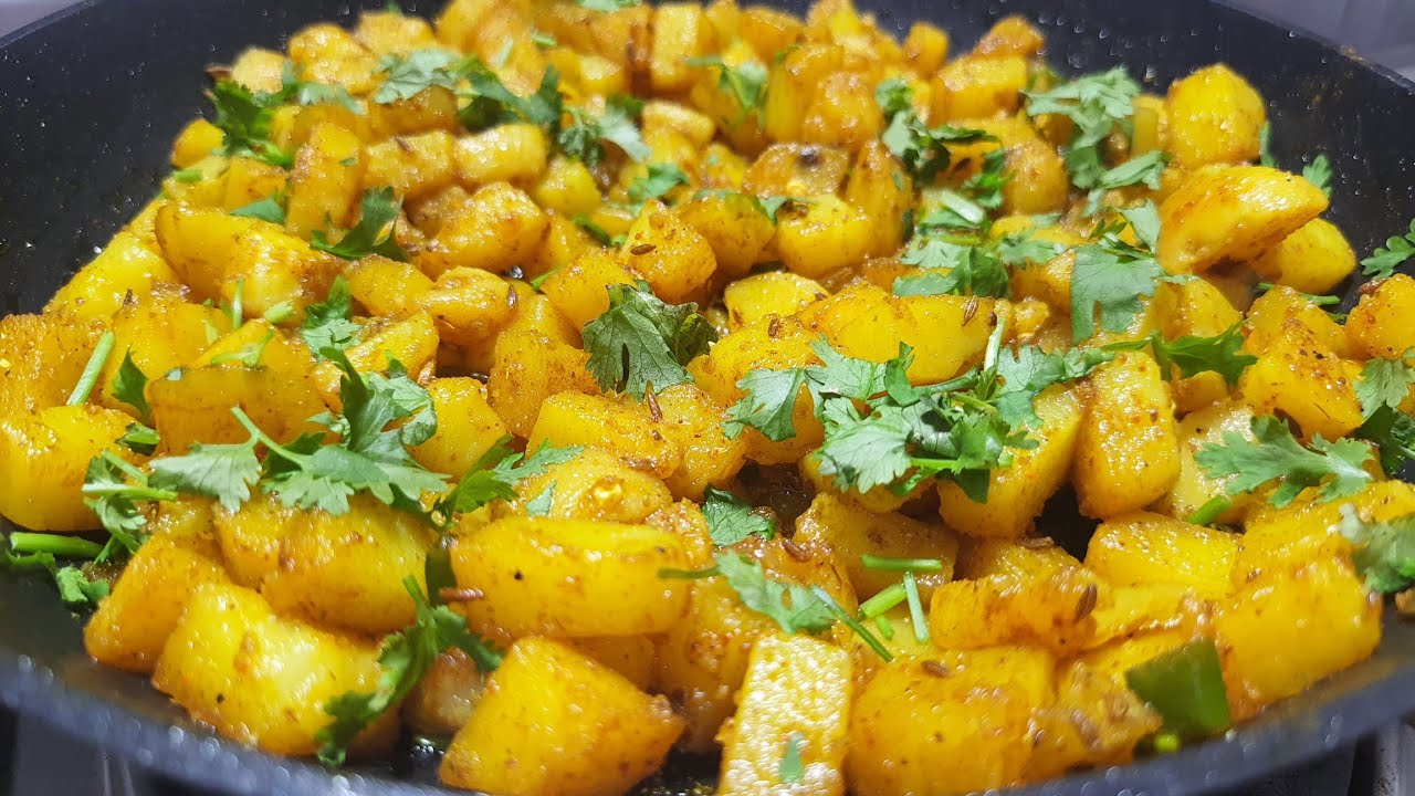 Fried Masala Aloo Recipe | आलू की सूखी सब्जी | How to make aloo for ...