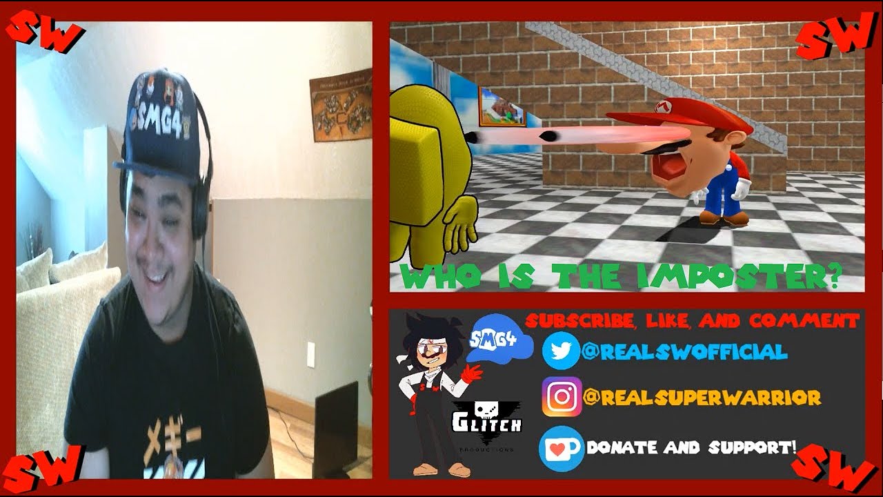 THE IMPOSTER! SMG4: If Mario Was AMONG US... REACTION - YouTube