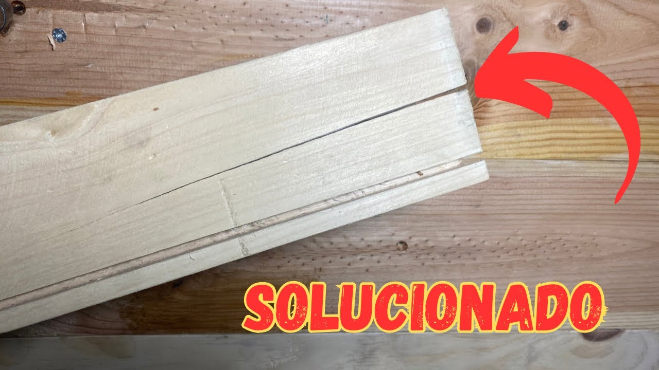 2 Trucos de Carpinteria para Reparar Madera Rajada - YouTube