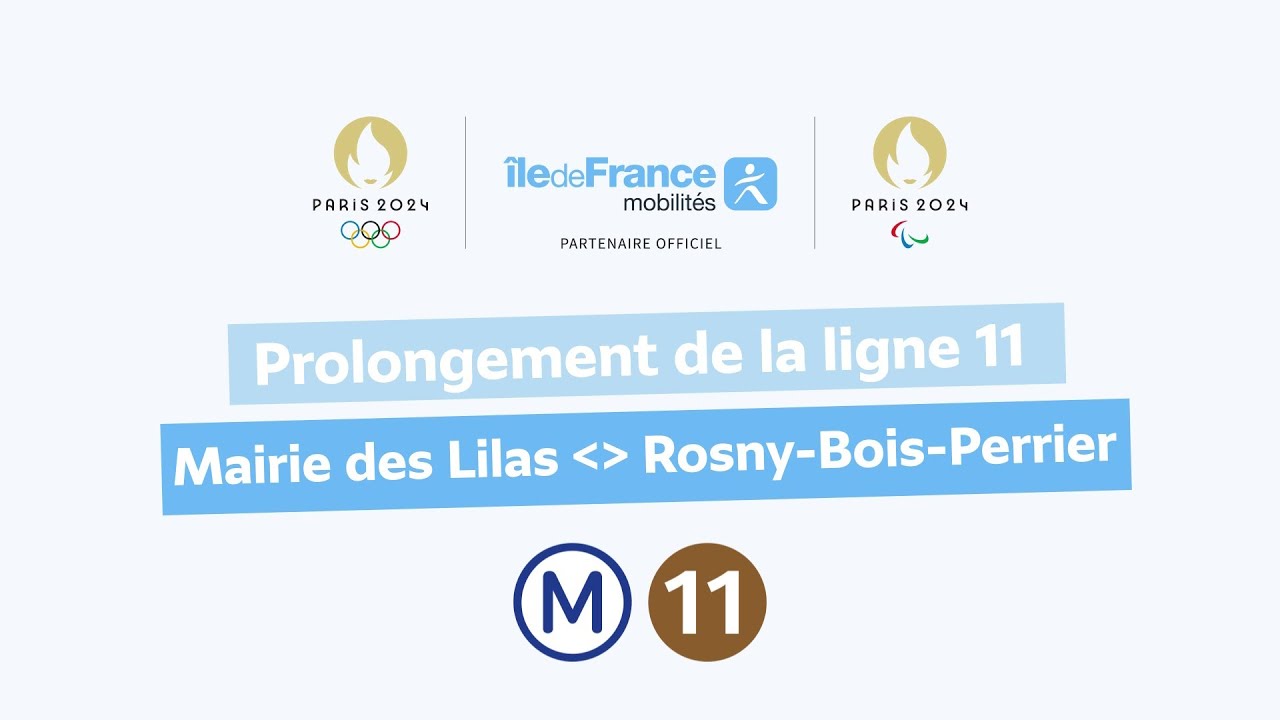 Inauguration du prolongement de la ligne 11 du métro - YouTube
