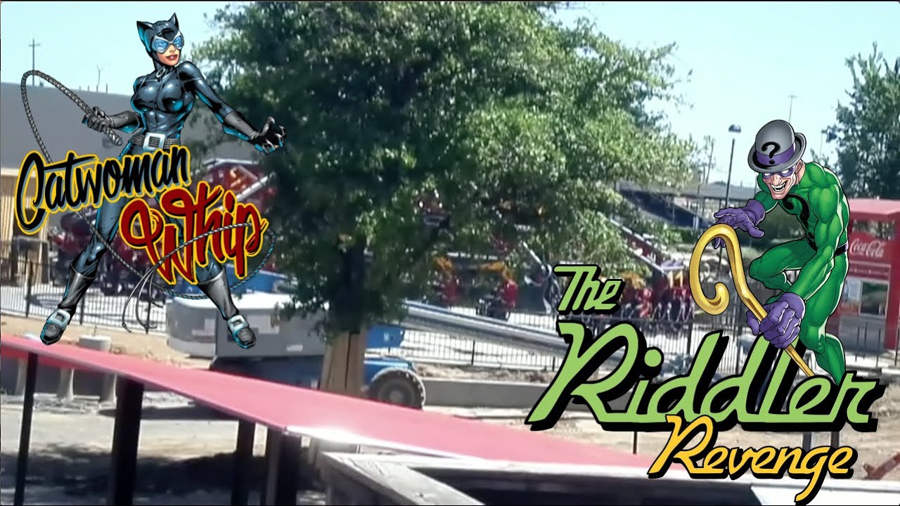 Six Flags Over Texas Construction Update for The Riddler Revenge ...