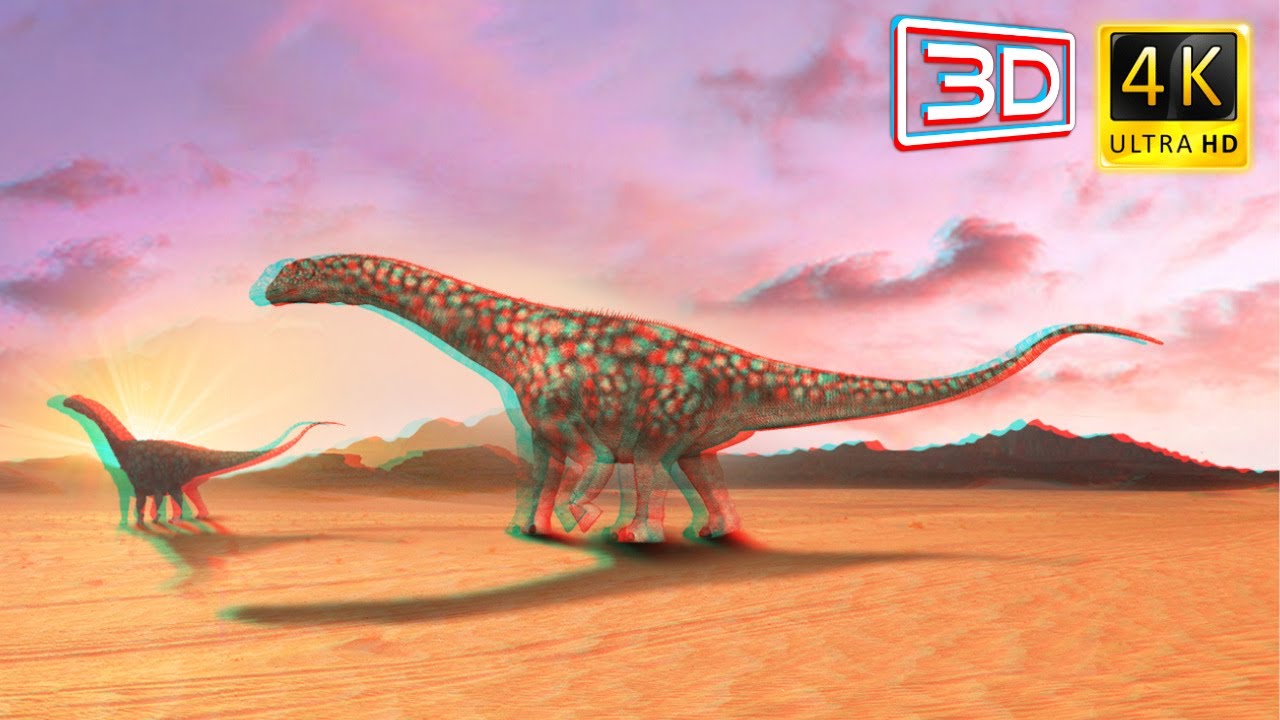 ANAGLYPH 3D | Jurassic Encyclopedia #20 - Argentinosaurus dinosaur ...