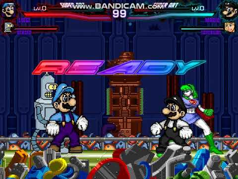 MUGEN Request: Super Luigi & Bender Vs Super Mario & Supergirl - YouTube