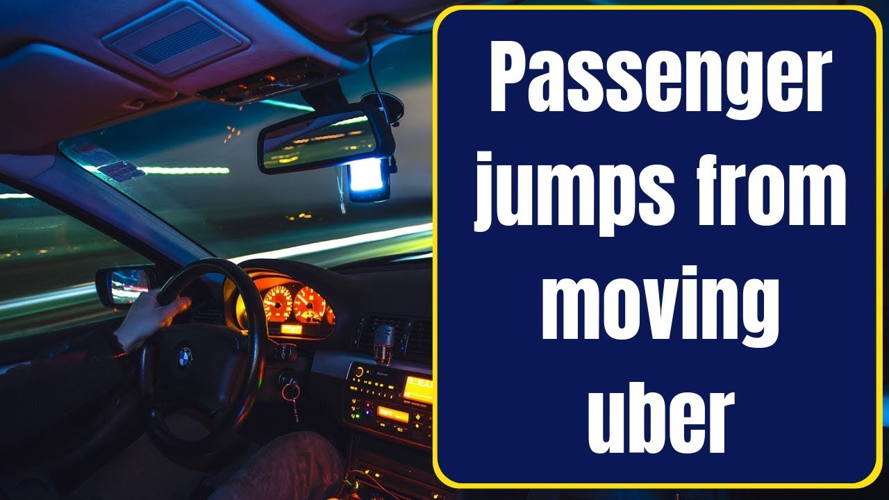 Passenger Jumps from Moving Uber - YouTube