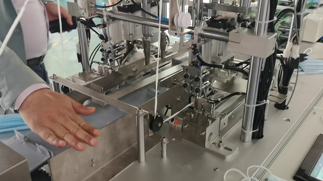 Automatic face mask making machine - YouTube