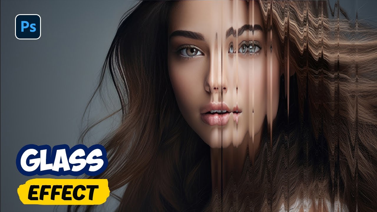 How to Make Glass Effect Texture in Photoshop| Design Wolf - YouTube