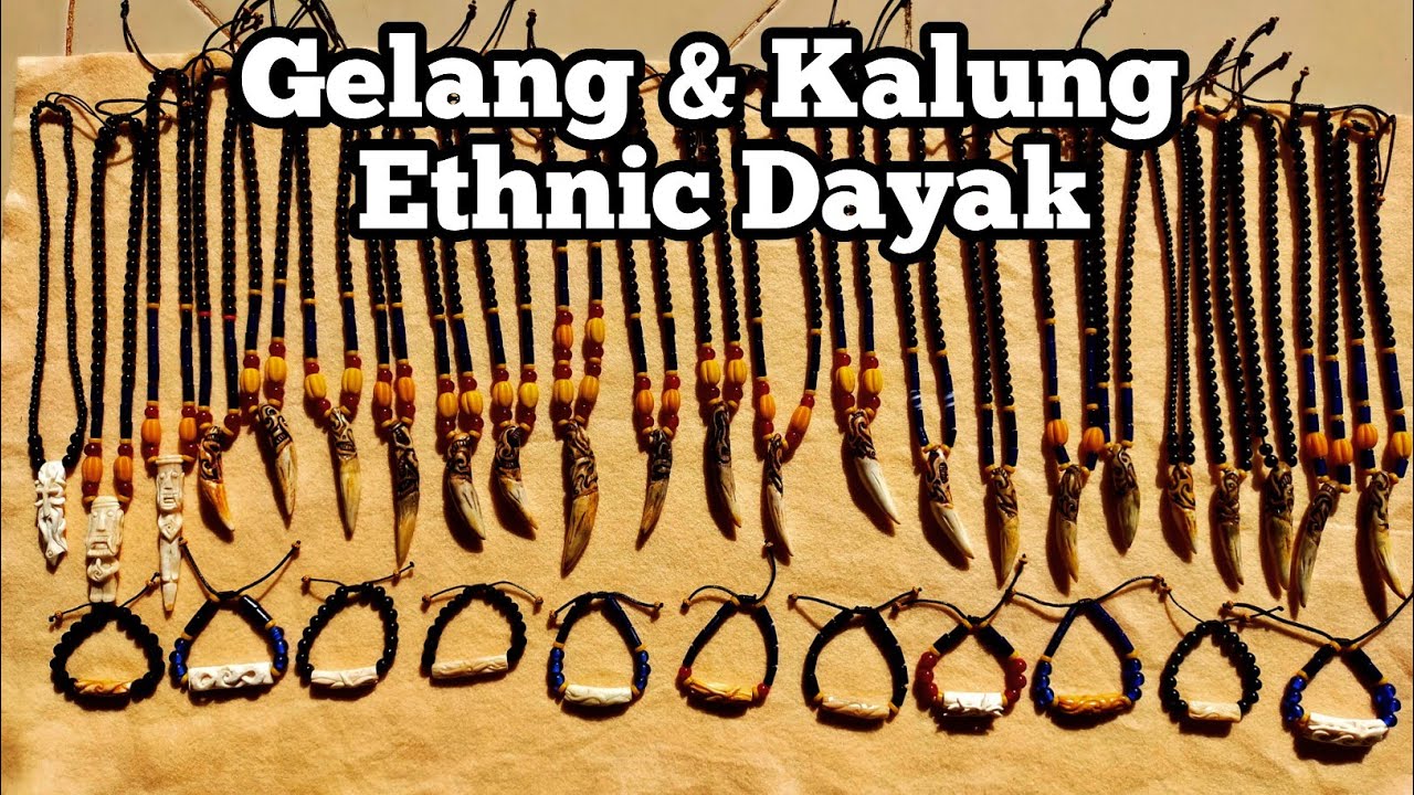 Gelang dan kalung Ethnic Dayak - YouTube