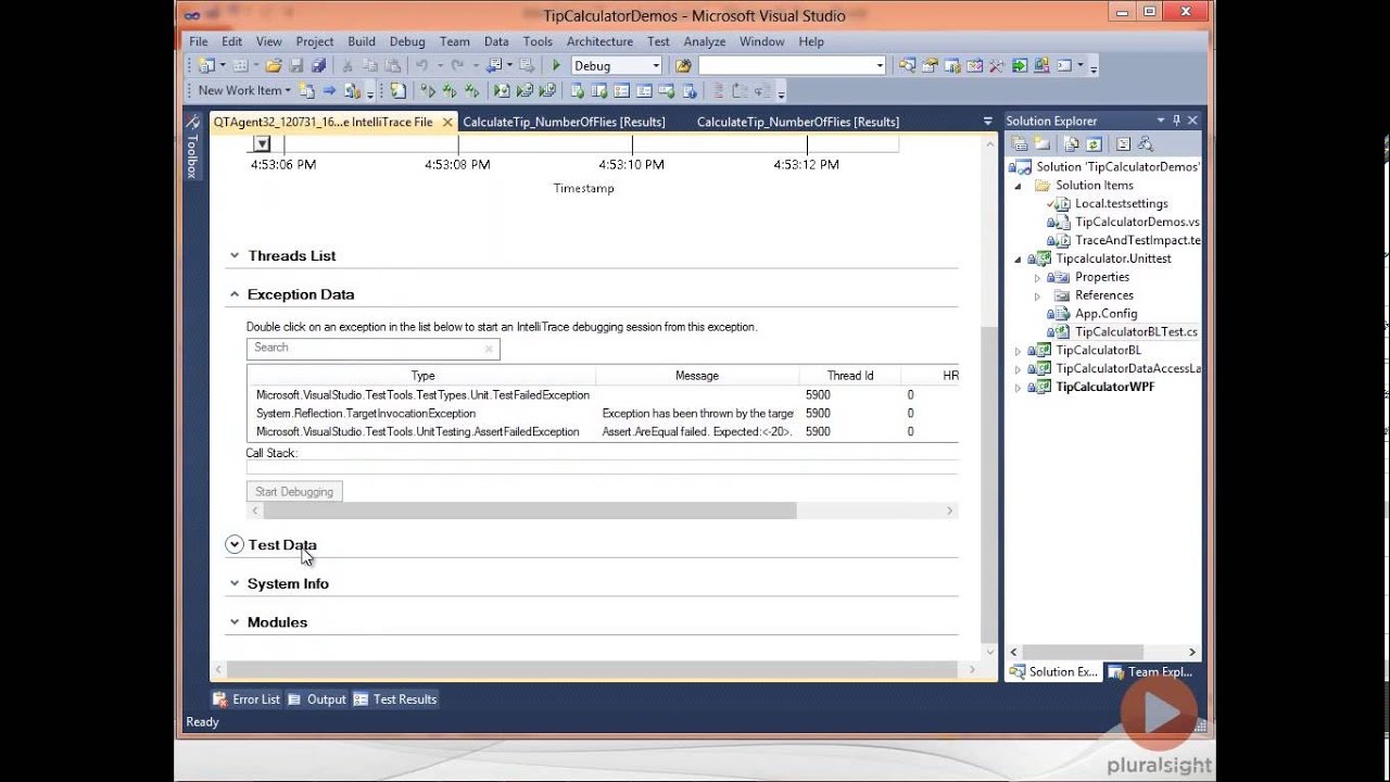 Test Your Unit Tests with Intellitrace - YouTube