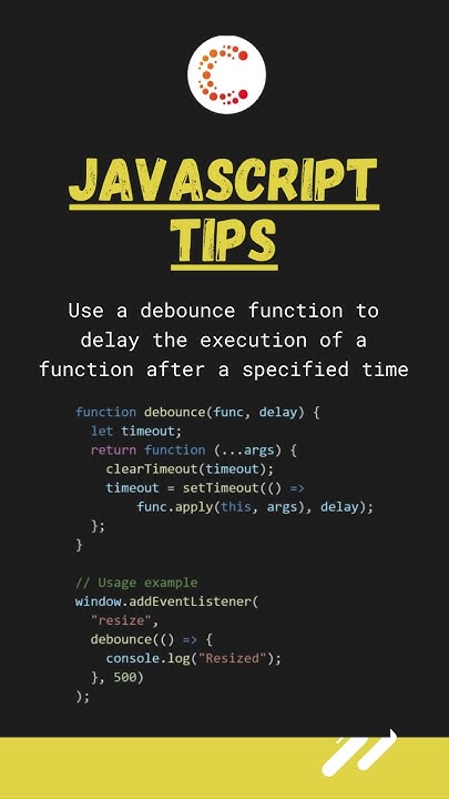 Implement A Debounce Function In Javascript Clevercoder Javascript Coding