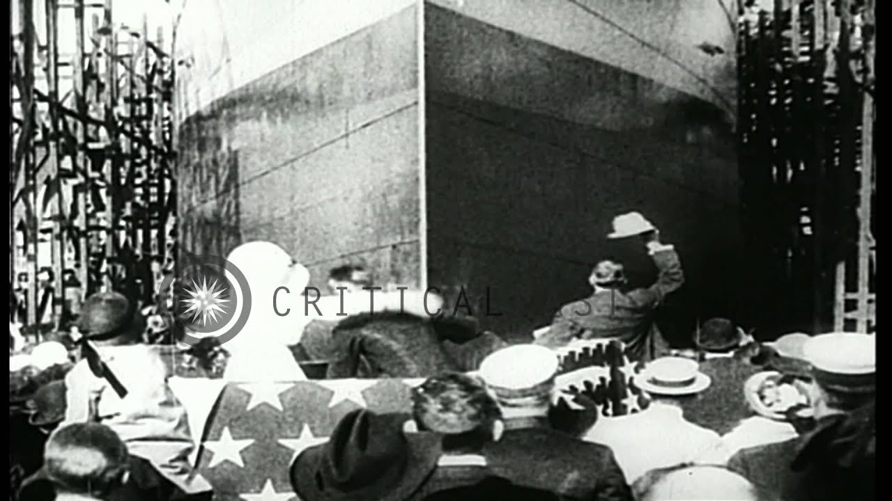 Launching of USS Maumee (AO-2) from Mare Island Naval Shipyard in ...