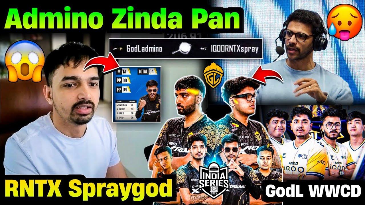 GodLike Admino Zinda Pan RNTX Spraygod🍳😱 GodLike Domination in Bgis Semifinal🥵 - YouTube