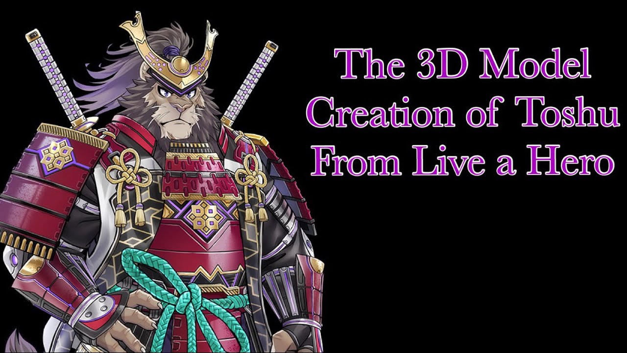 The 3D Model Creation of Toshu From Live A Hero - YouTube