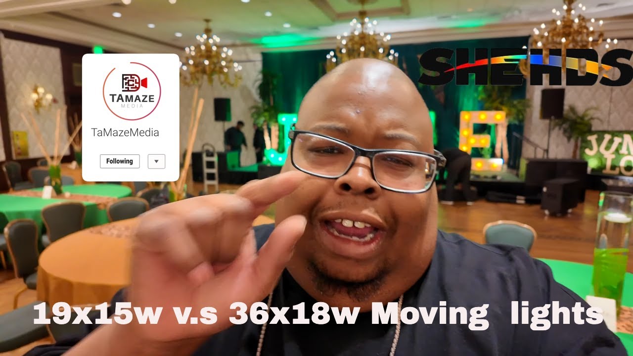 DJ Big Rel Compares Two Shehds Wash Mover Heads Gig Log - YouTube