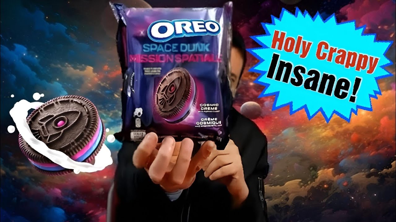 OREO SPACE DUNK COOKIES 🍪 food review - YouTube