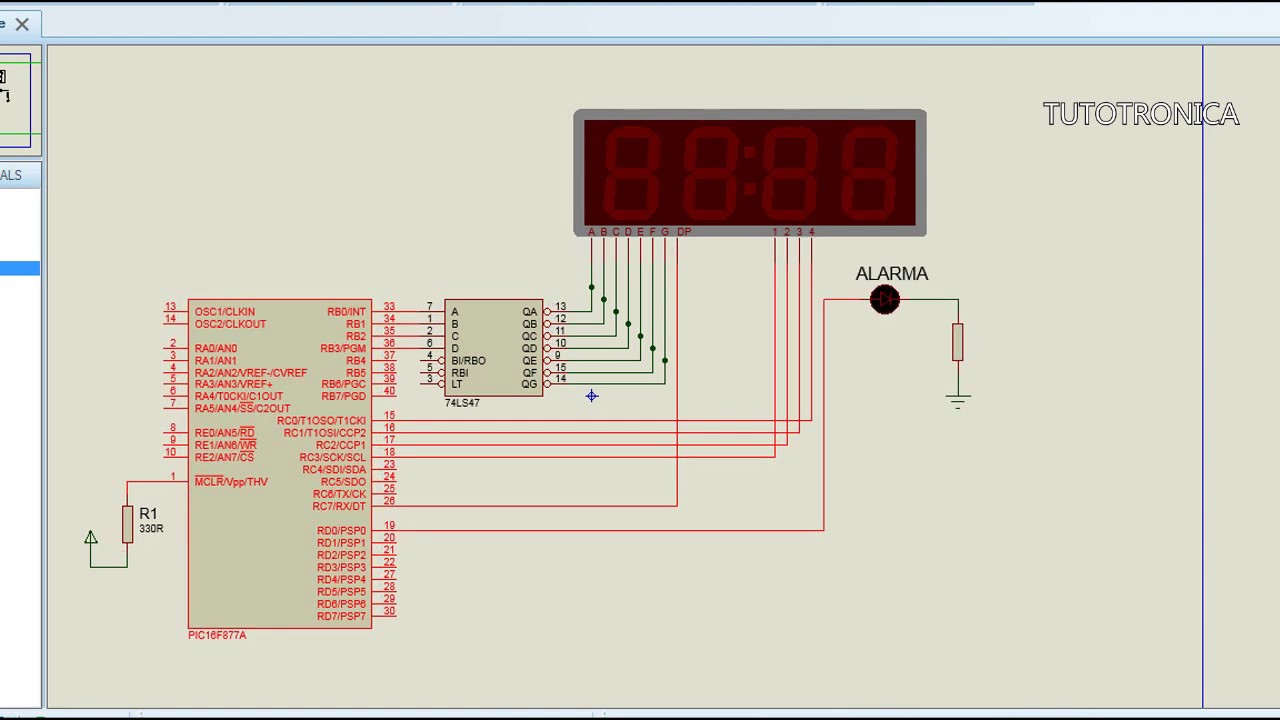Reloj Digital Formato 12 Horas con Alarma Versión 1 - YouTube