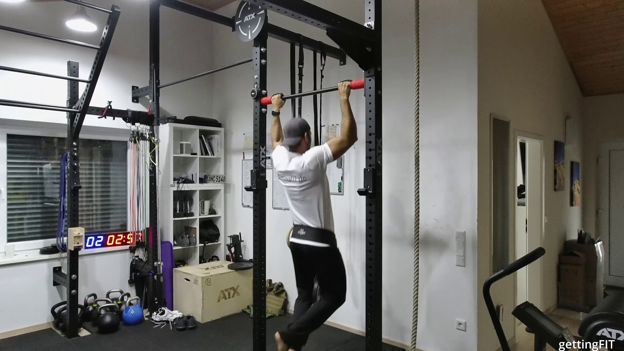 Strength Workout: Pull Up +Extra Weight - YouTube
