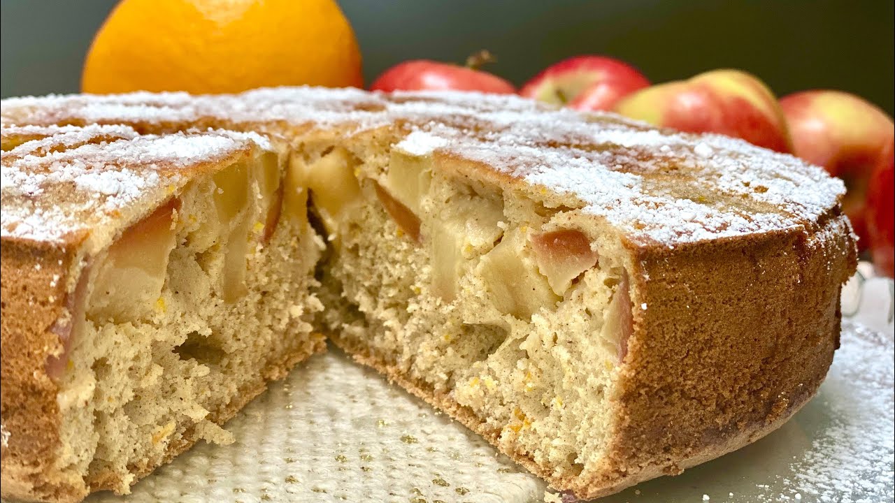 Fluffy Apple Cake without baking powder | Apple Cinnamon Cake Recipe ...