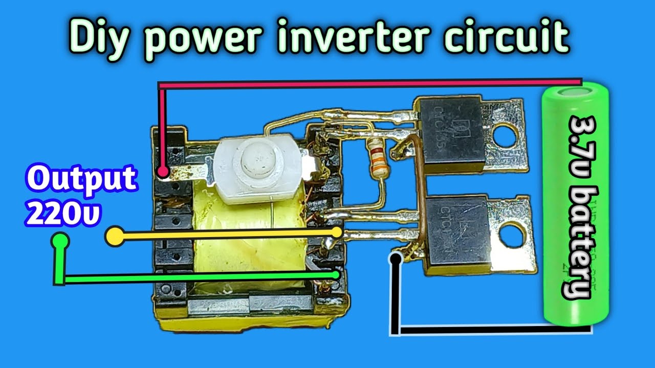 Useful electronic project | How to make inverter with mosfet - YouTube