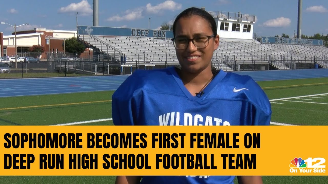 15-year-old becomes first female to start for Deep Run football team ...