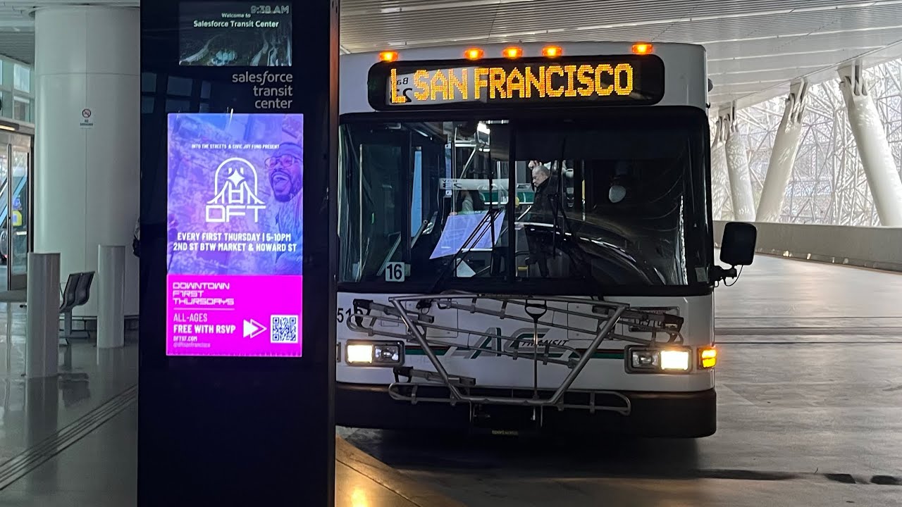 (Princeton-Salesforce Normal Gillig) AC Transit #1519 on Route L (FULL ...