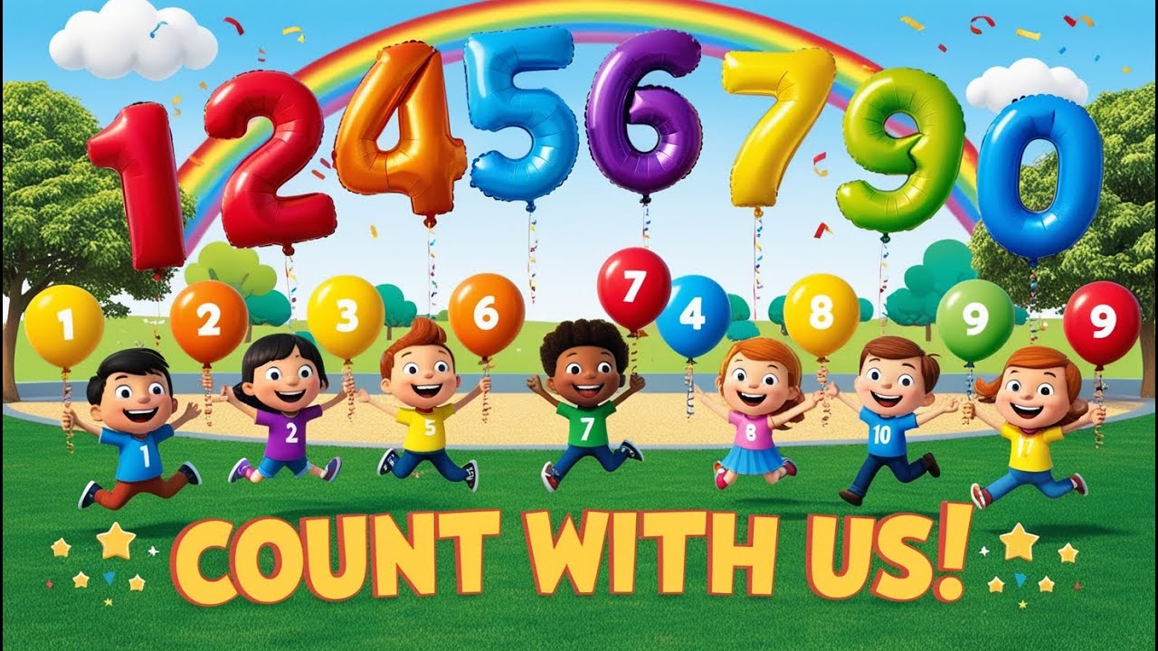 Count with us 1 to 10 |Kids songs and nursery rhymes | kids learn and ...