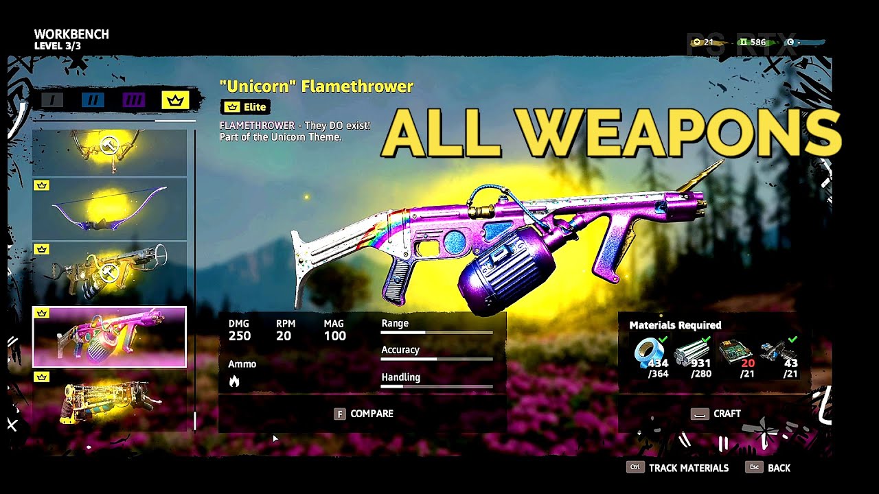 FAR CRY NEW DAWN - ALL WEAPONS [ 4k 60 FPS ] - YouTube