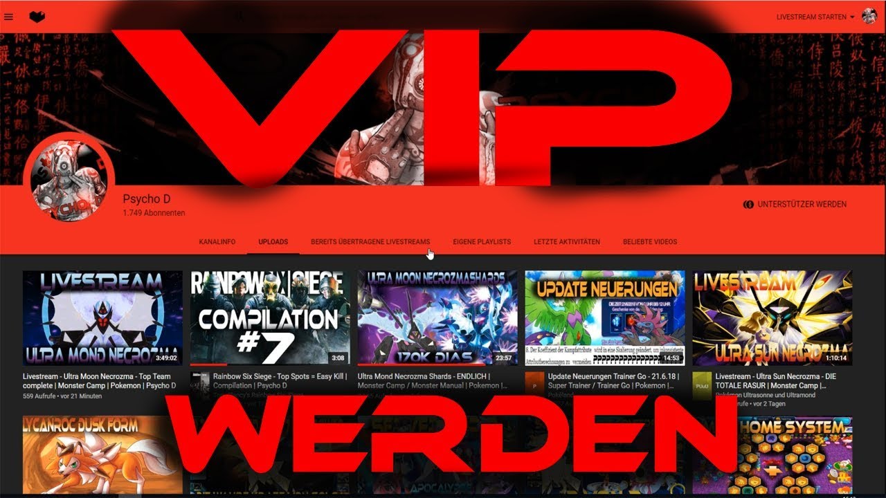 VIP werden / How to become VIP | Emojis + Logos | # Psychos - YouTube