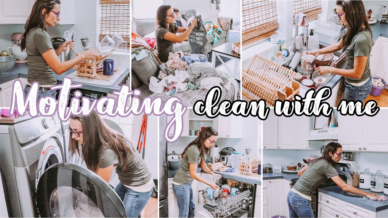 MOTIVATING CLEAN WITH ME | MOM LIFE CLEANING | REAL LIFE CLEANING - YouTube