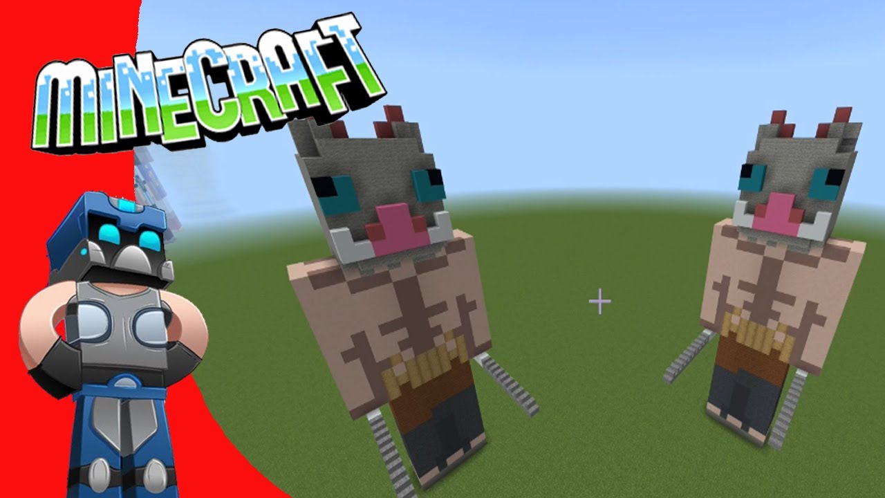 Minecraft: Como hacer Inosuke Skin Tutorial - YouTube