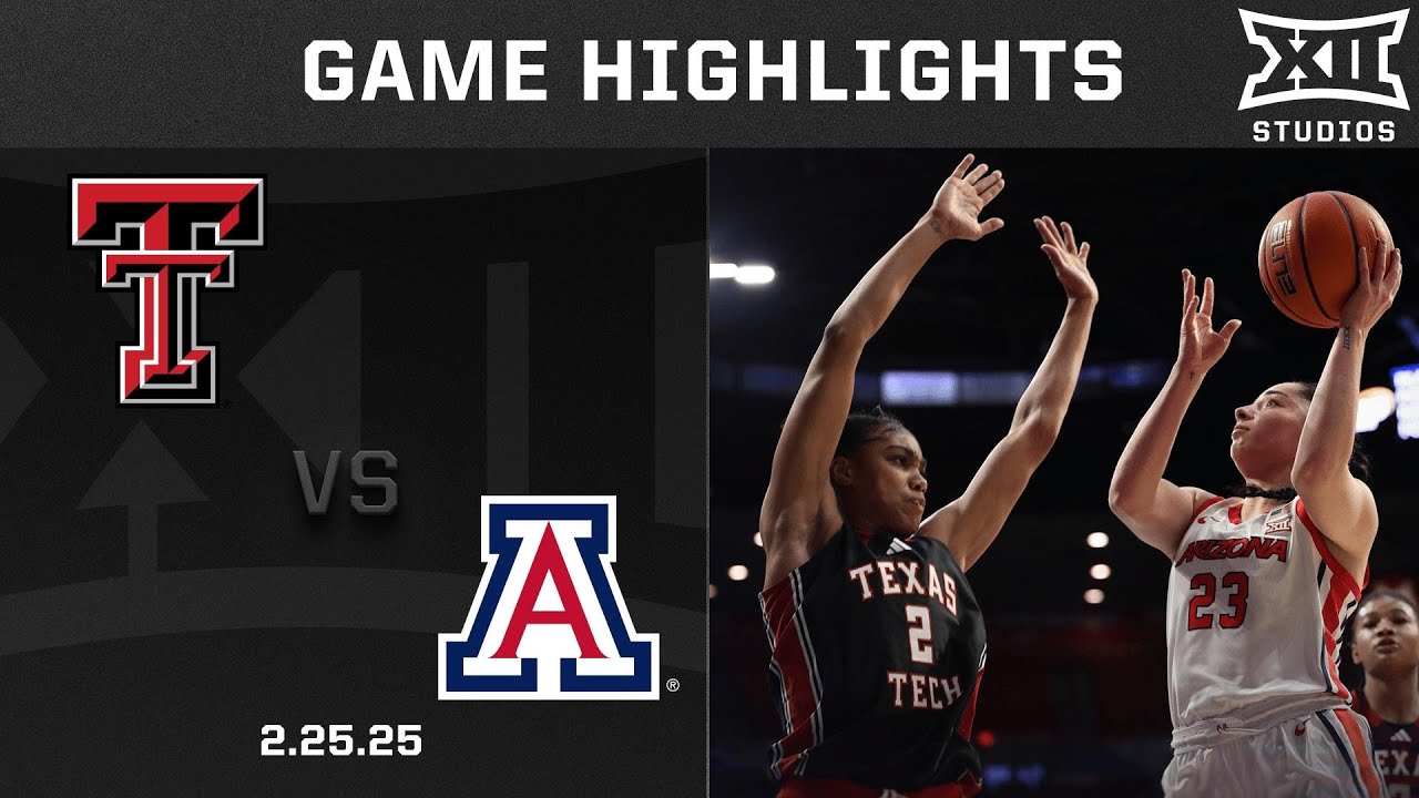 Texas Tech vs. Arizona Game Highlights | 2024-25 Big 12 Women’s ...