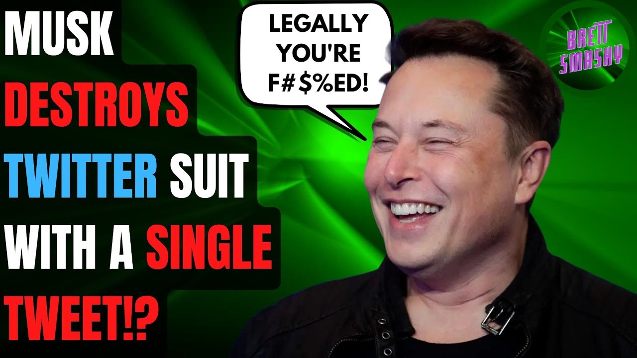 Musk DESTROYS Twitter Lawsuit in Single Tweet - YouTube