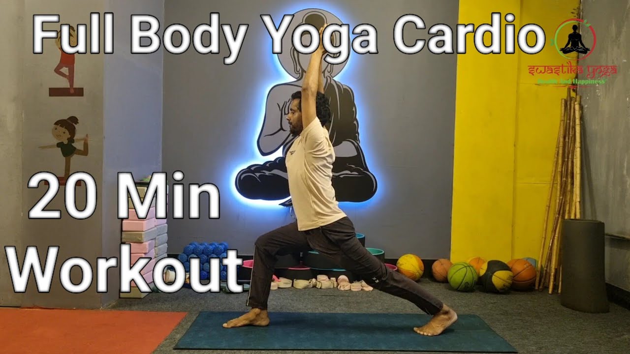 Full Body Yoga Cardio | 20 Min Fat Loss Workout At Home | Gaurav Saini ...