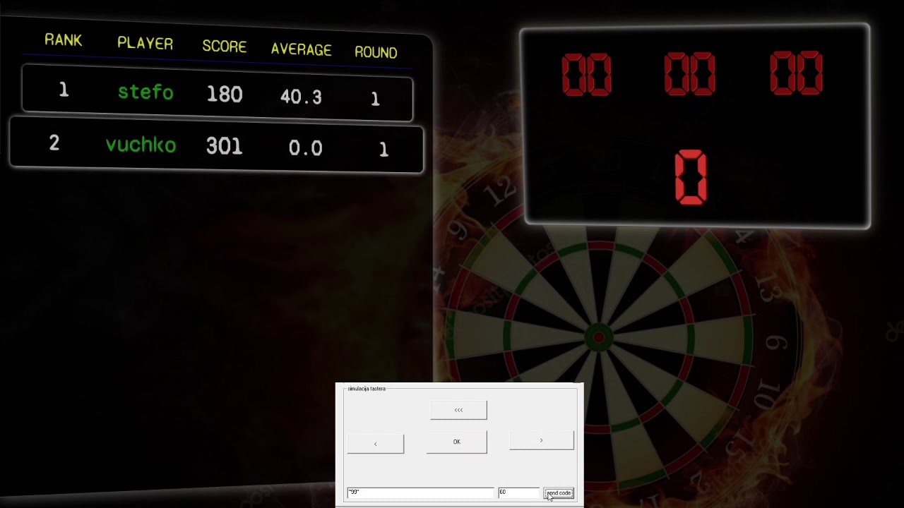 Darts game simulation - YouTube
