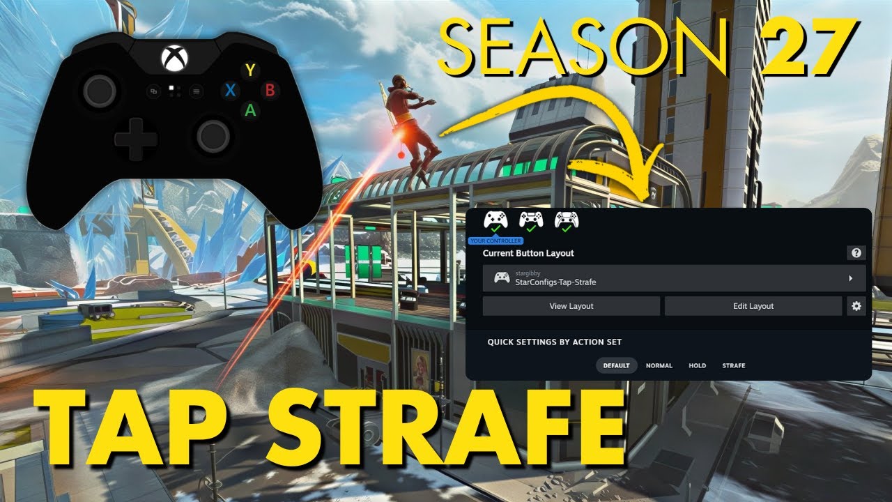 HOW TO TAP STRAFE ON CONTROLLER IN SEASON 27 - YouTube