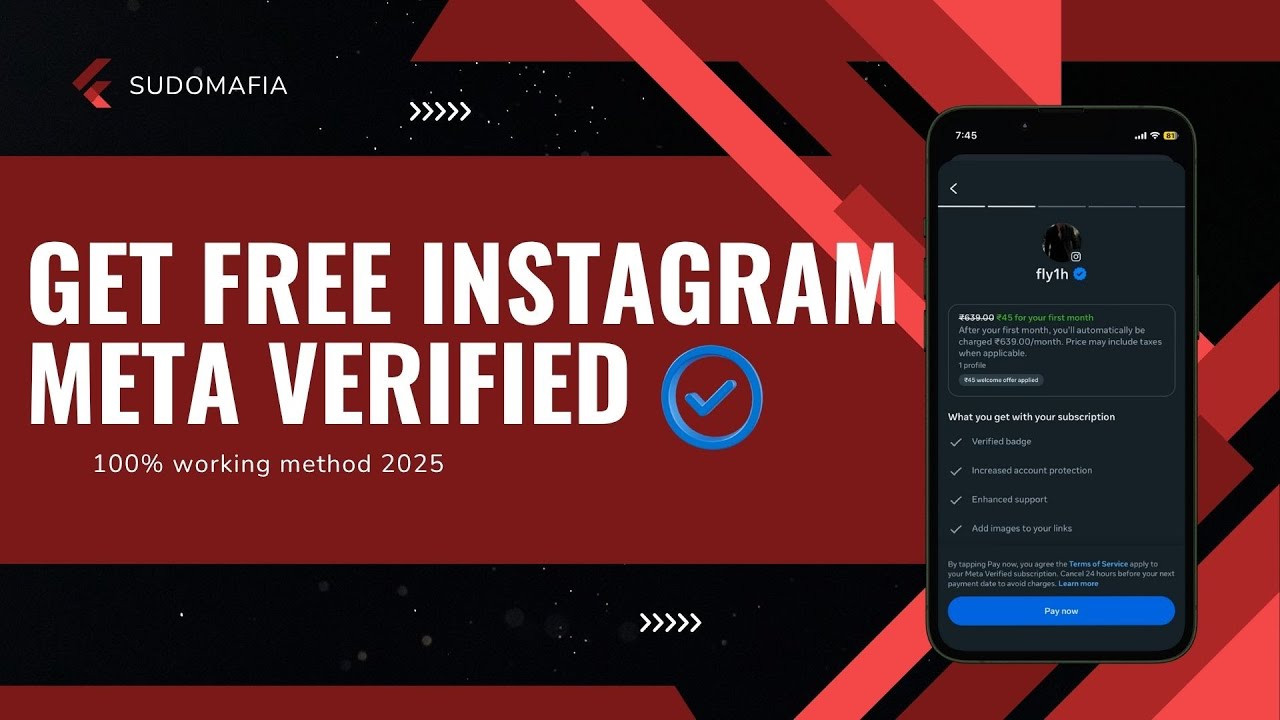 HOW TO GET FREE INSTAGRAM META VERIFIED PART 3 | TEAM-SUDO | #instagram ...