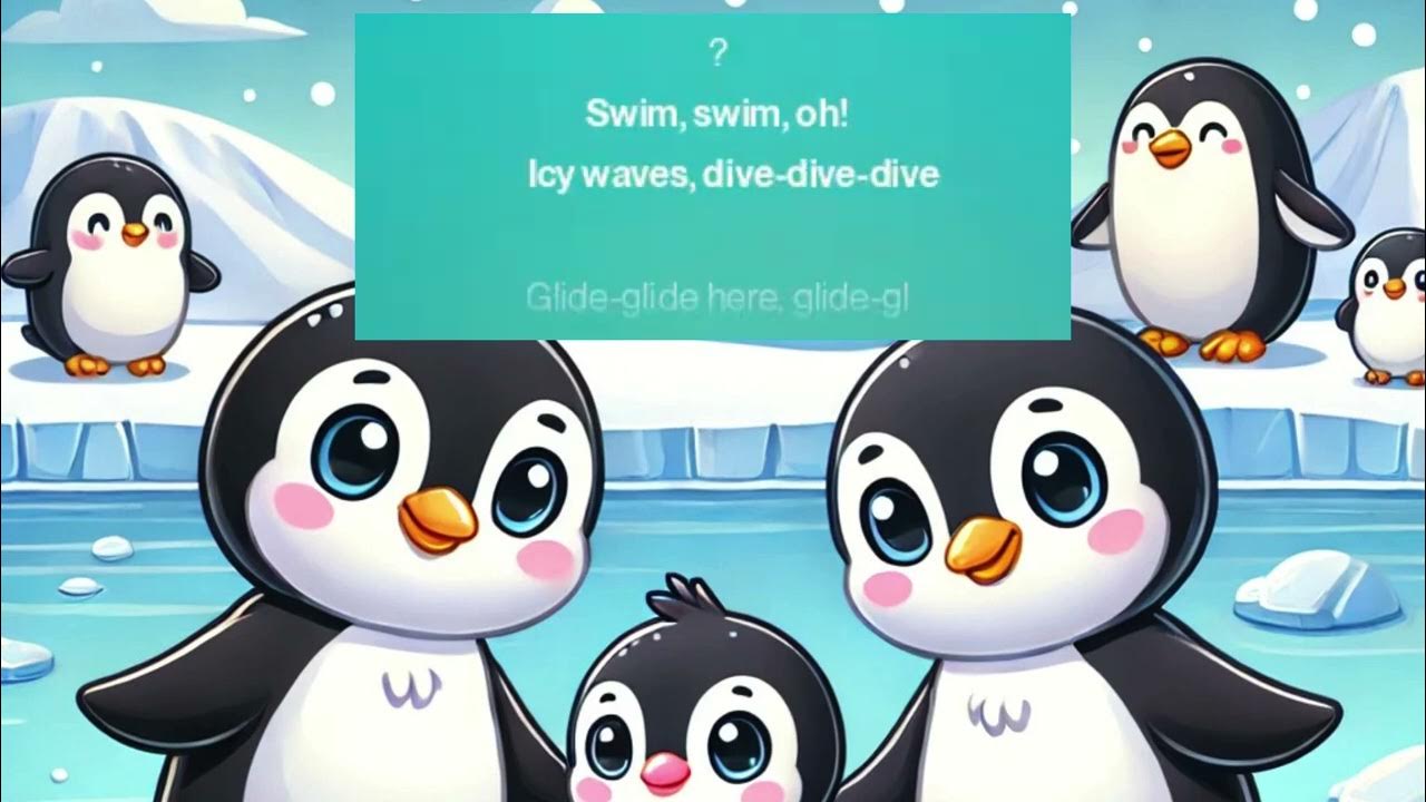 Little Penguin Waddle Waddle Song! 🐧 Fun Penguin Dance & Rhymes # ...