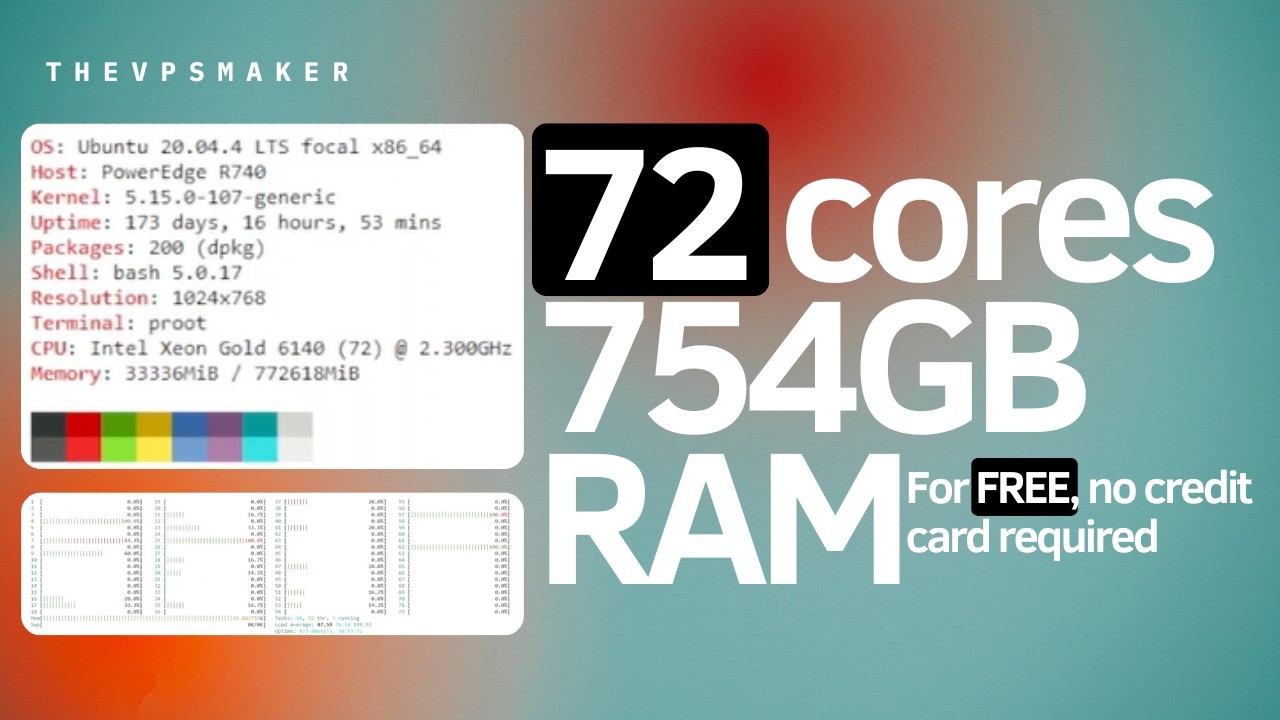 How to get 16 GB of ram & 4 CORES on a vps for free ? - YouTube