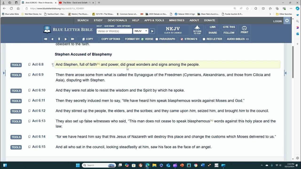 Acts Chapter 6 - YouTube