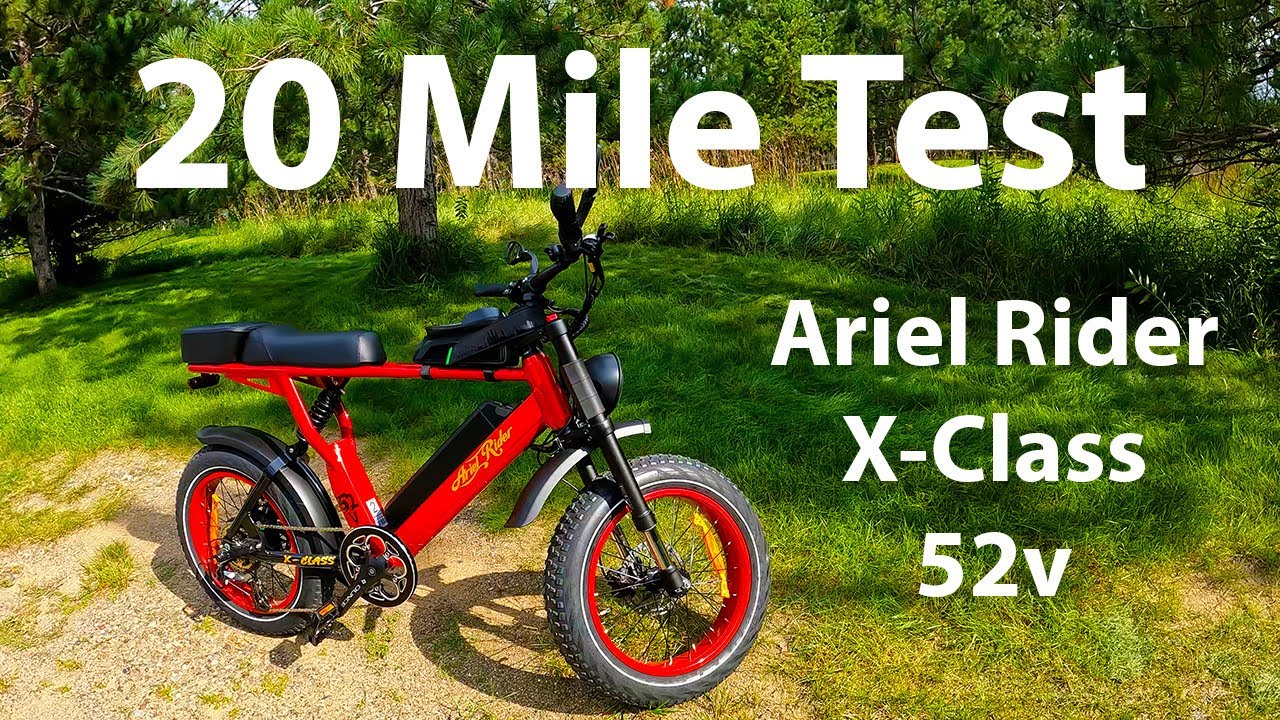 Battery usage on a 20 Mile trip - Ariel Rider X-Class 52v - YouTube