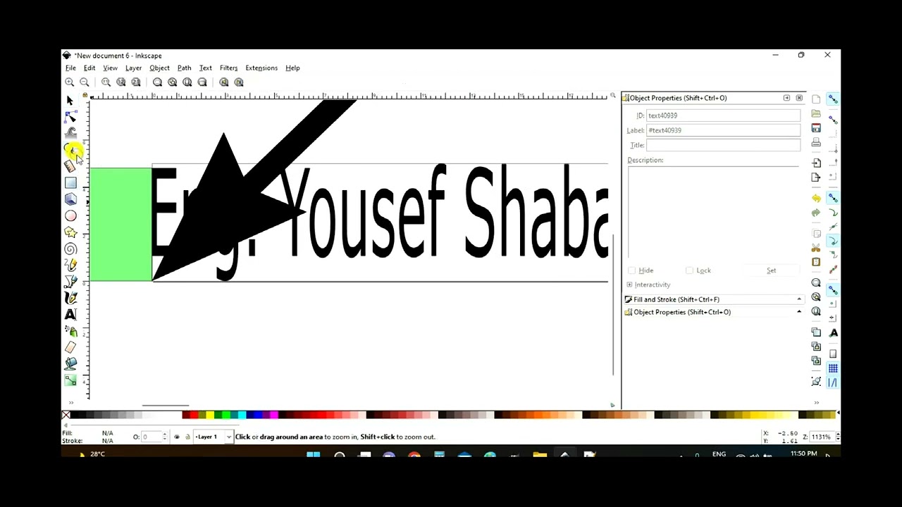 how to create gcode for a text with inkscape كيفية عمل جي كود لأي نص على برنامج انك سكيب - YouTube